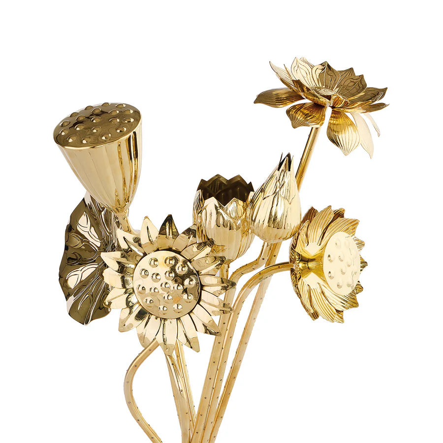 Brass Flowers Bouquet - Set of 7 – AROWONEN